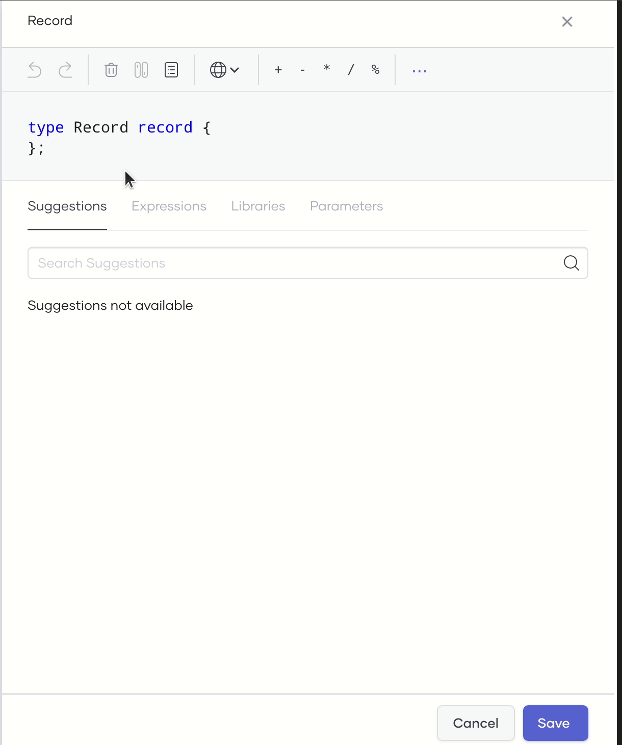 Record Editor The Ballerina Programming Language